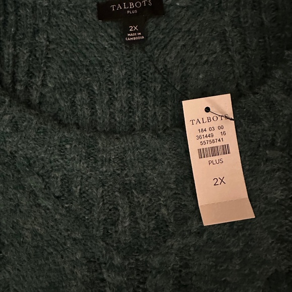 Talbots | Sweaters | Dark Rich Forest Green Talbots Plus Size Sweater ...